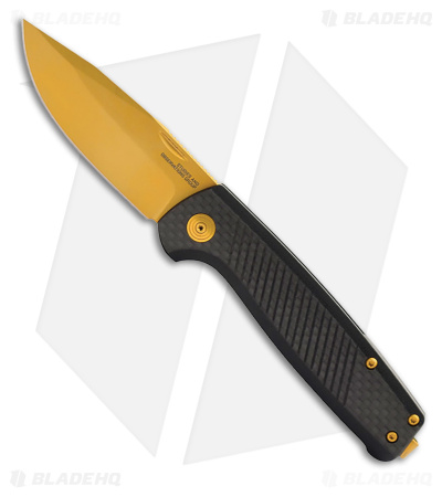 SOG Terminus Slip Joint LTE Carbon Fiber (Gold) - Blade HQ