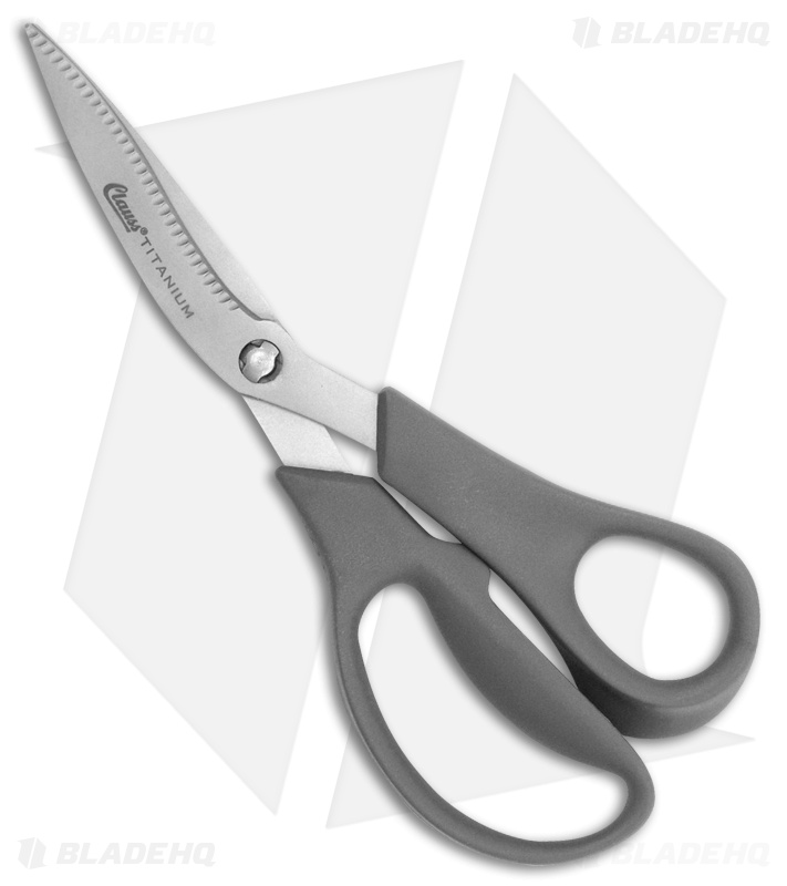 Clauss Snippets Shears Gray CL18045 Serrated Utility Scissors - Blade HQ