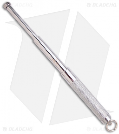 Pocket Baton Mini Expandable 12" Self Defense Baton (Silver) - Blade HQ