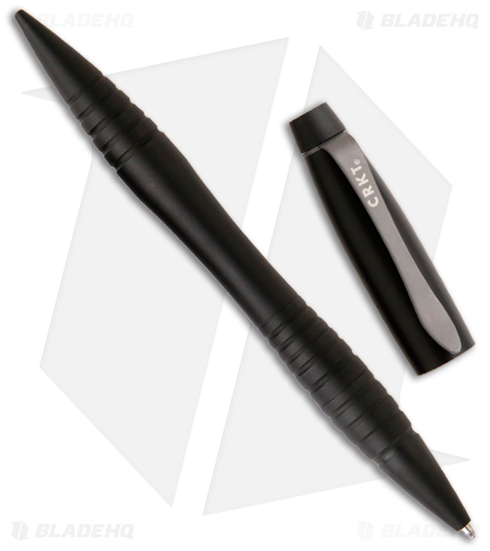 CRKT Williams Aluminum Tactical Defense Pen (Black) TPENWK - Blade HQ