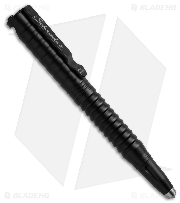 Schrade Black Tactical Rescue Pen Red Tip SCPEN8BKR - Blade HQ