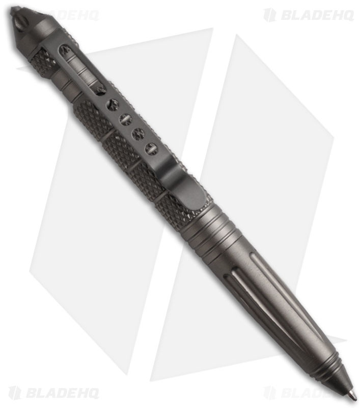 UZI Tactical Pen 2 w/ Spike (Gray) TACPEN-2 - Blade HQ