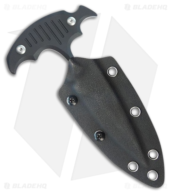 Kubey Knives Medusa Push Dagger Knife Black G-10 SW