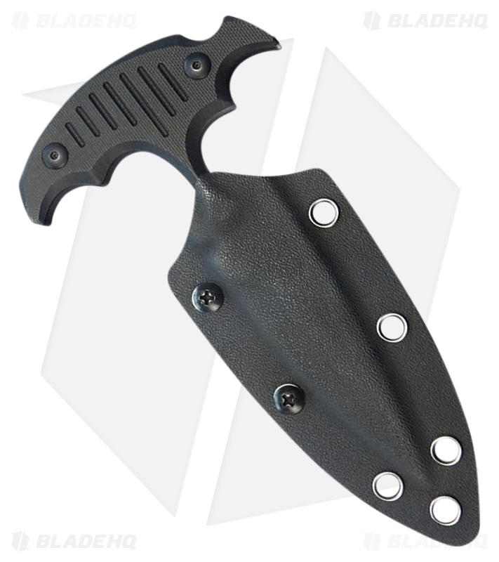 Kubey Knives Medusa Push Dagger Knife Black G-10 Black SW