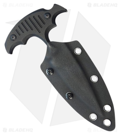 Kubey Knives Medusa Push Dagger Knife Black G-10 Black SW