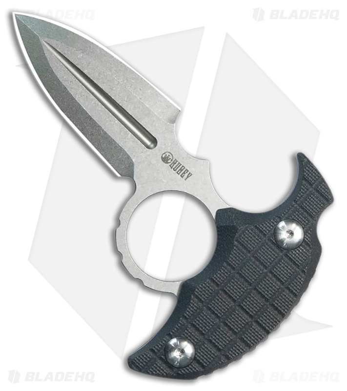 Kubey Knives Cavy Fixed Blade Knife Black G-10 SW