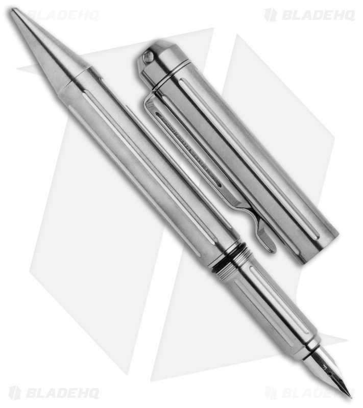 Boker Plus Tactical Fountain Aluminum Pen (6.25" Black) 09BO029 - Blade HQ