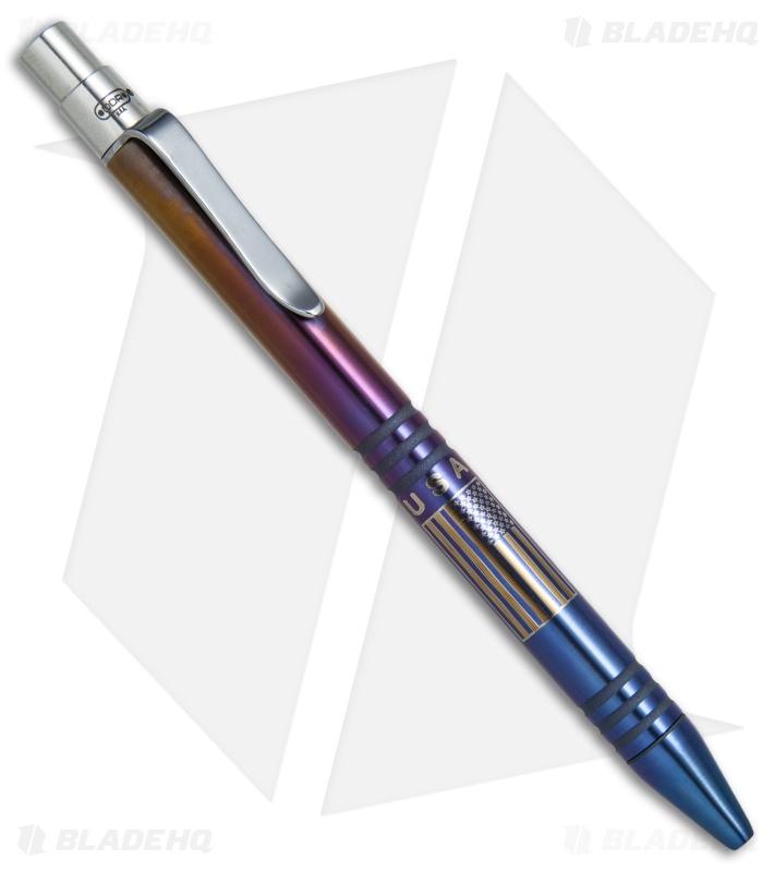 Darrel Ralph DDR Go Pen Slim Line Titanium (American Flag Faded Ano ...