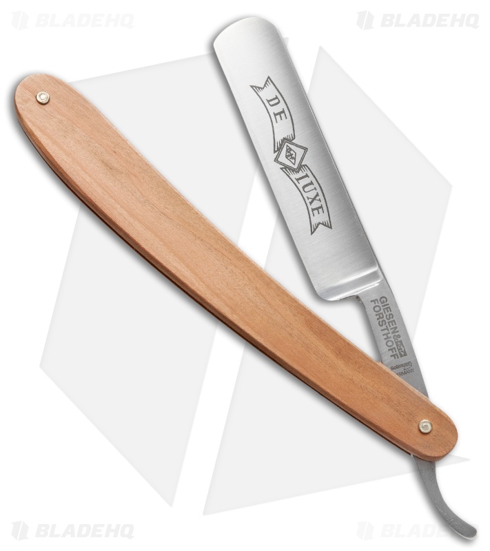 Timor Straight Razor Dark Plum Wood Handle (6/8" Carbon Steel) 394 ...