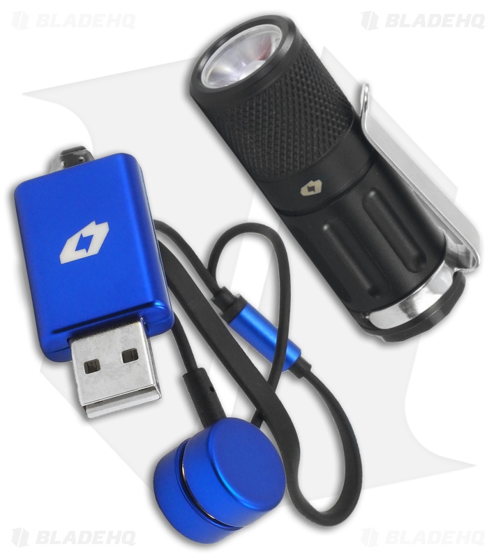FourSevens Mini MKIII - EDC Flashlight w/ Charger | Black | Blade HQ