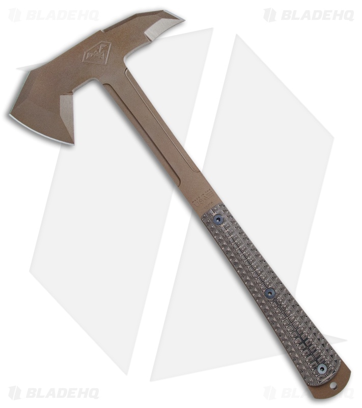 DoubleStar Hydra Series Wrath Tomahawk Axe Brown G-10 - Blade HQ