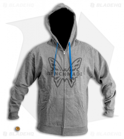 Benchmade Men's Favorite Zip-Up Hoodie - Gunmetal - Blade HQ