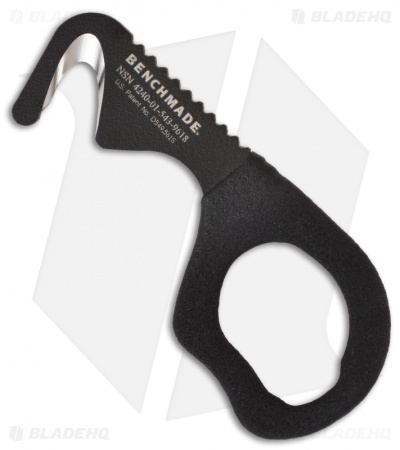 Benchmade Rescue Hook Strap Safety Cutter 7-BLKW w/ Black Nylon Sheath ...