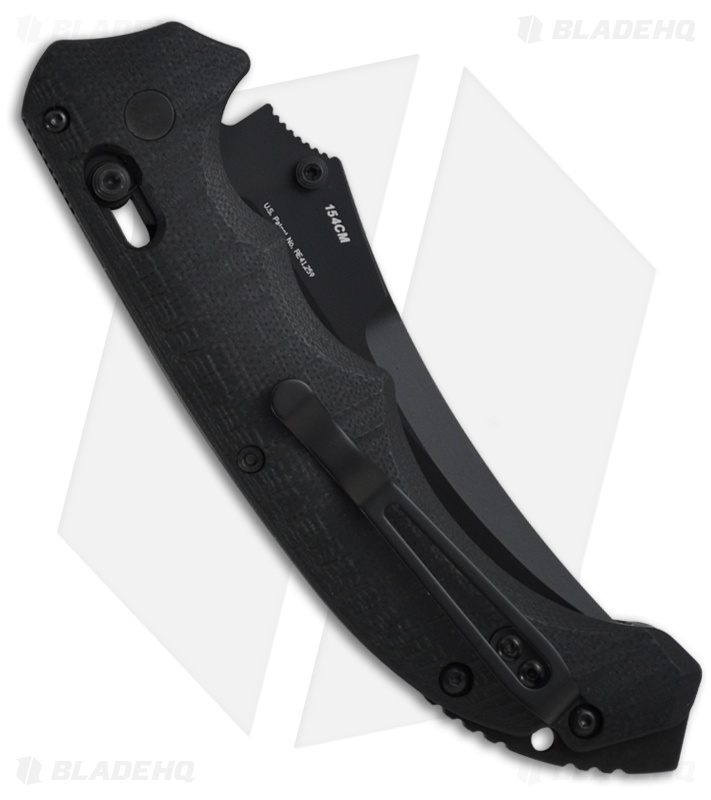 Benchmade Bedlam AXIS Lock Knife (3.95" Black Serr) 860SBK - Blade HQ