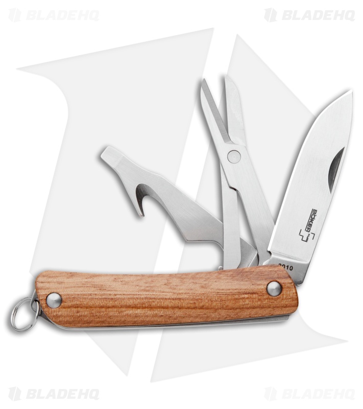 Boker Plus Mini Tech Tool 4 Multi Tool Zebrawood (5-in-1) 01BO879 ...