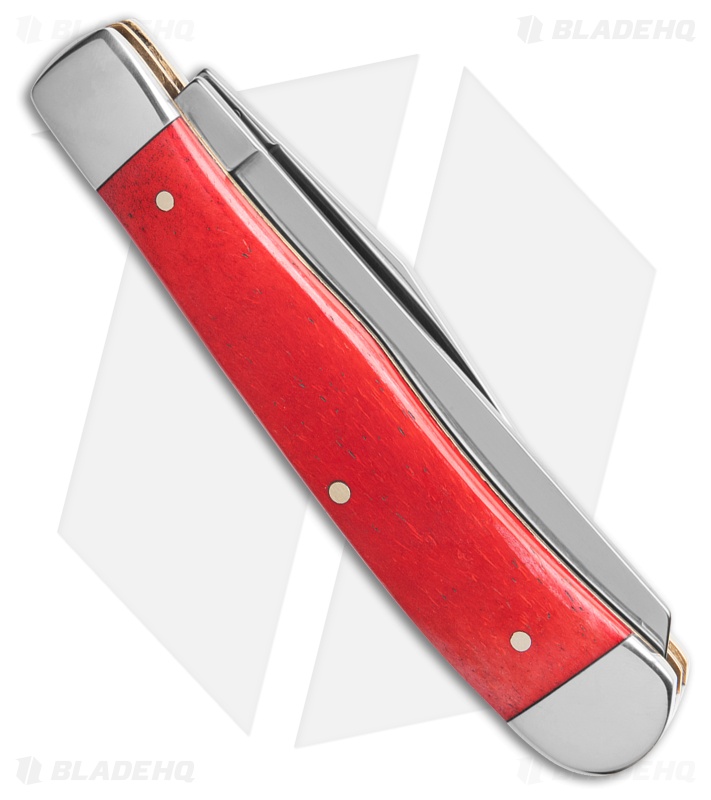 Boker TS 2.0 1095 Trapper Red Bone Clip Point Satin 1095
