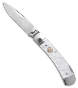 Boker TS 2.0 Lockback Knife White Faux Mother of Pearl Satin