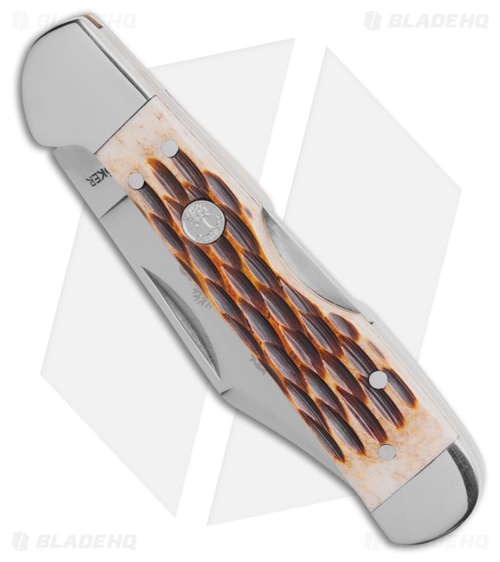 Boker TS 2.0 Mini Copper Lock Knife Amber Jigged Bone