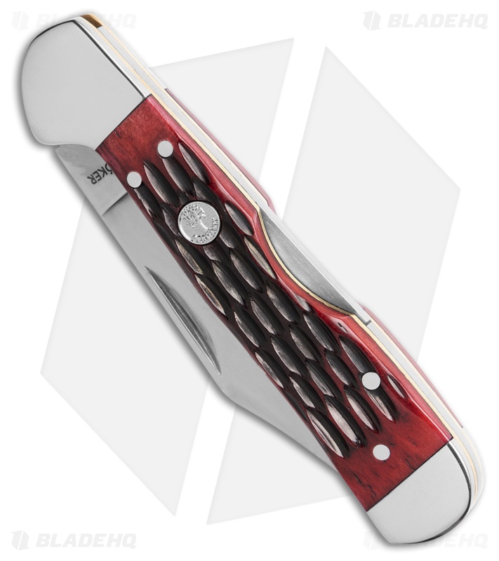 Boker TS 2.0 Mini Copper Lock Red Bone Clip Point Satin D2