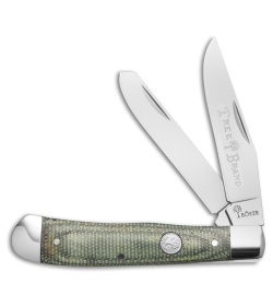 Boker TS 2.0 1095 Trapper Knife Brown Jigged Bone Satin