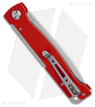 Boker Atlas Red Stainless Steel Drop Point Satin 12C27