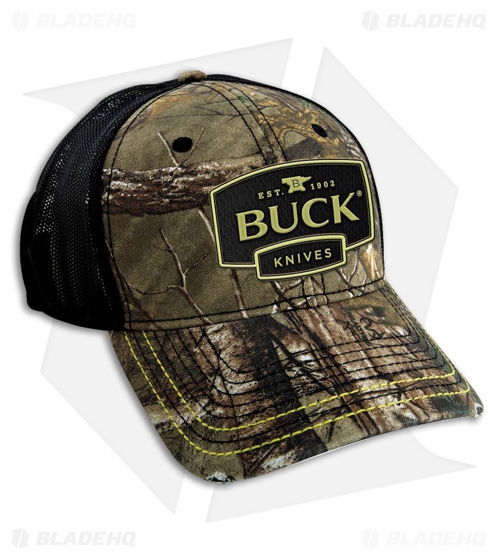 Buck Realtree Camo Hat w/ Logo (89110) - Blade HQ
