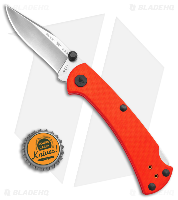 Buck 112 Slim Pro TRX Knife - Orange - 0112ORS3 | Blade HQ