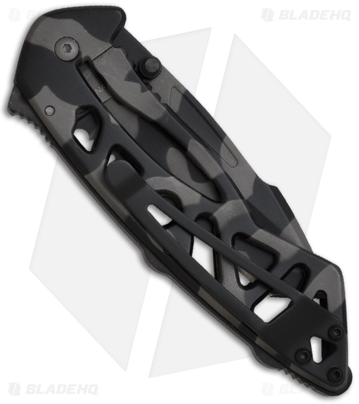 Buck Bones Frame Lock Knife Tiger Stripe (3" Camo Serr) 0870CMX-B ...