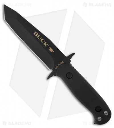 Buck Intrepid-L Black Knife Fixed Blade (5" Black Plain) 0625BKS-B ...