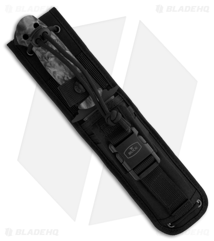 Buck Intrepid-XL Reaper Black Knife Fixed Blade (5" Black Plain ...