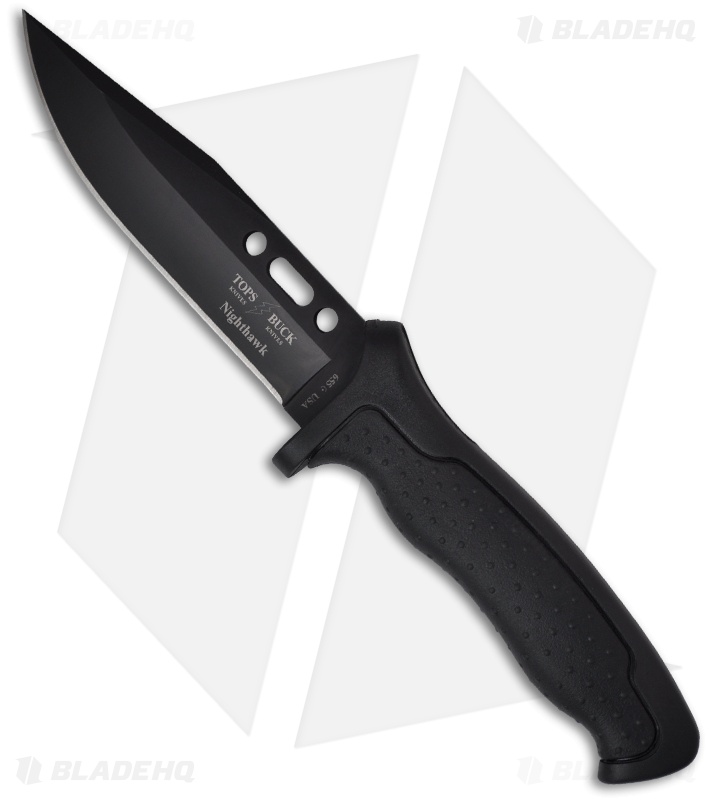 TOPS Knives / Buck Large Nighthawk Knife | Small 4.9" Plain | Blade HQ