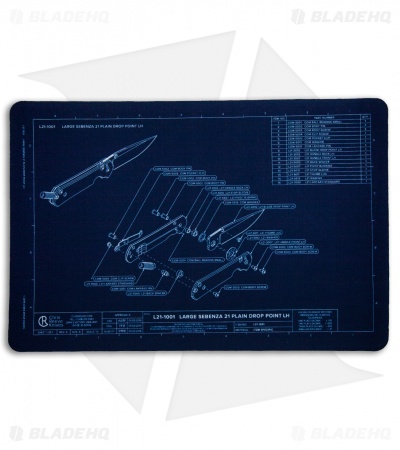 Chris Reeve Knives Large Sebenza 21 LH Take Down Mat CRK-7014 - Blade HQ