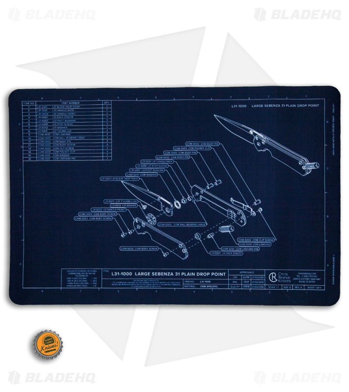 Chris Reeve Knives Large Sebenza 31 Take Down Mat CRK-7011 - Blade HQ