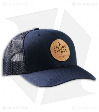 Chris Reeve Knives Think Twice Trucker Hat Navy 1087 - Blade HQ