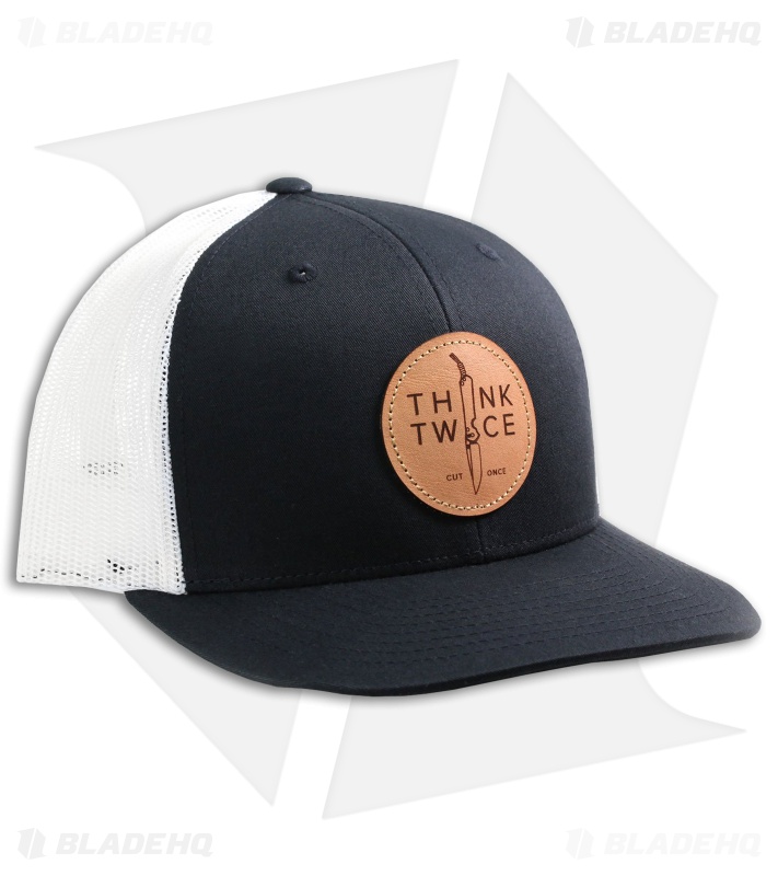 Chris Reeve Knives Think Twice Trucker Hat Navy/White 1087 - Blade HQ