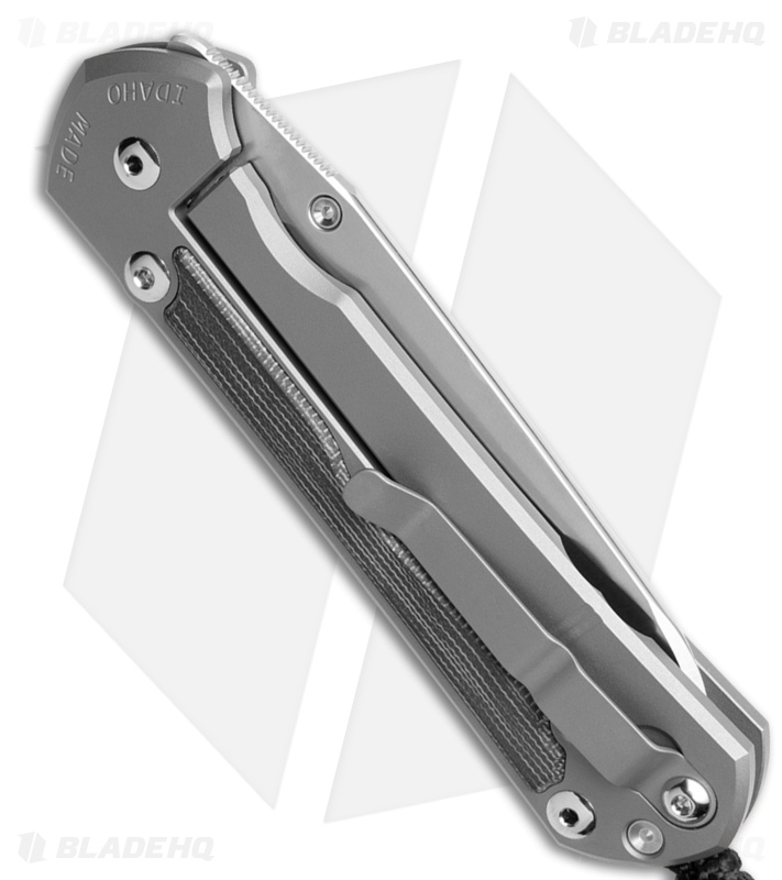 Chris Reeve Large Sebenza 31 Frame Lock Knife Glass Blast Ti + Micarta