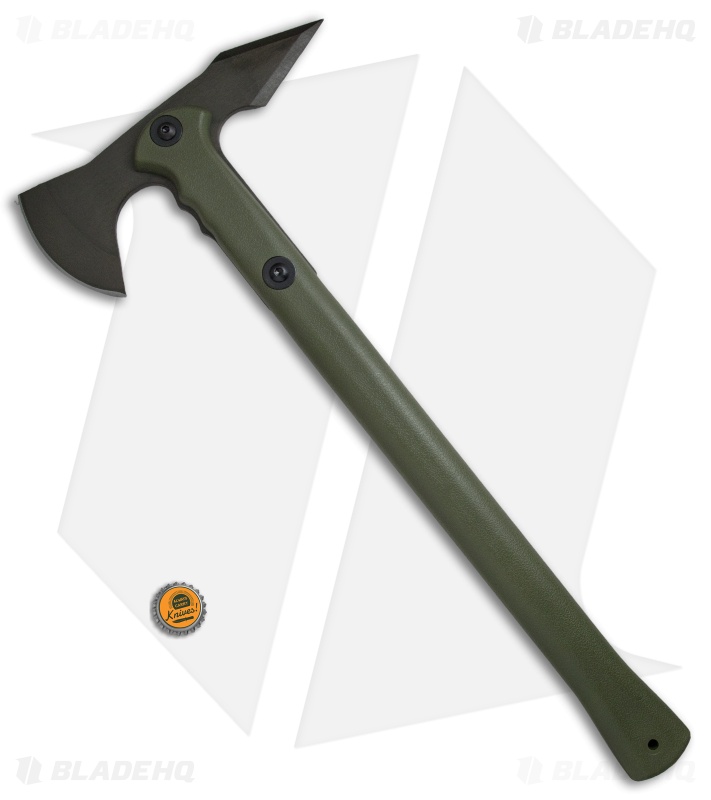 Cold Steel Trench Hawk Drop Forged Axe OD Green - 90PTHG - Blade HQ