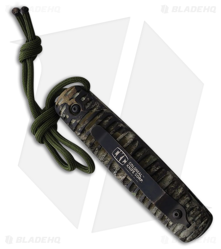 Colonial Knife Co. Auto Ranger Knife Camo Polymer Black