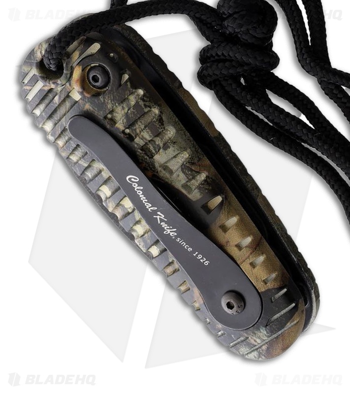 Colonial Knife Co. Auto CKC Knife Camo ABS Black Oxide