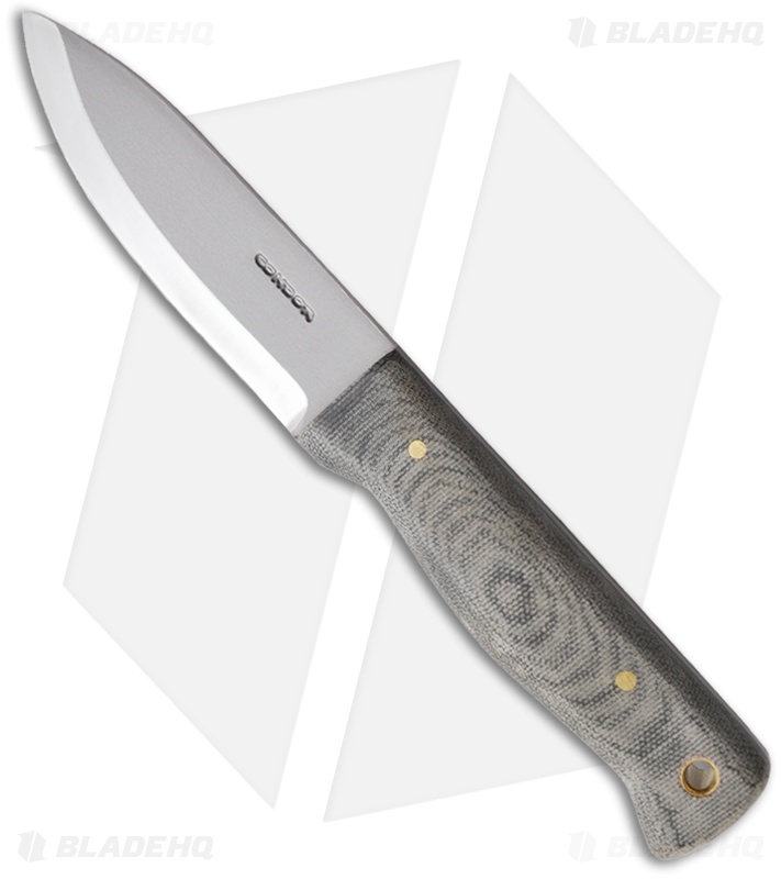Condor Bushlore Knife Fixed Blade w/ Micarta Scales (4.3" Plain) CTK232 ...