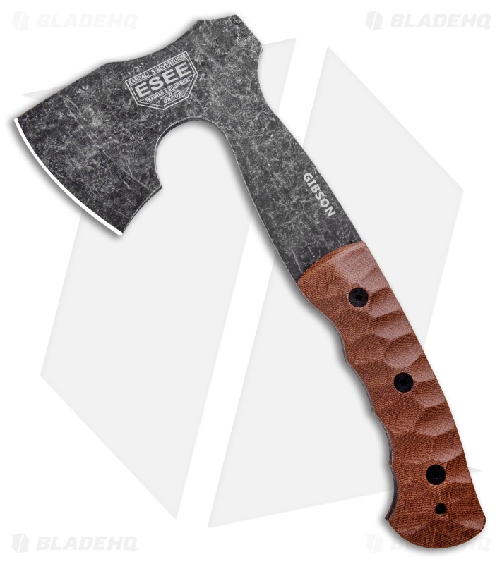 ESEE - Gibson Axe | Sculpted Micarta + Tumbled Black Oxide | Blade HQ