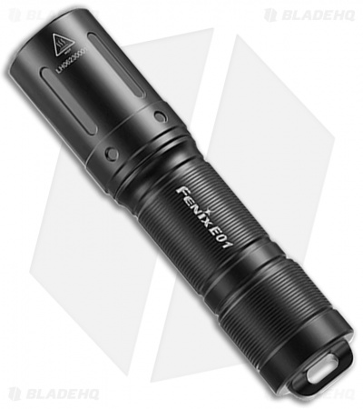Fenix E01 V2.0 Black Flashlight w/ AAA Battery (100 Lumens) - Blade HQ