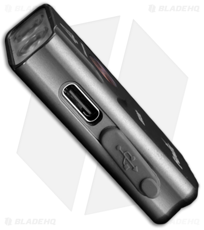 Fenix E03R Grey Rechargeable Keychain Flashlight (260 Lumens) - Blade HQ