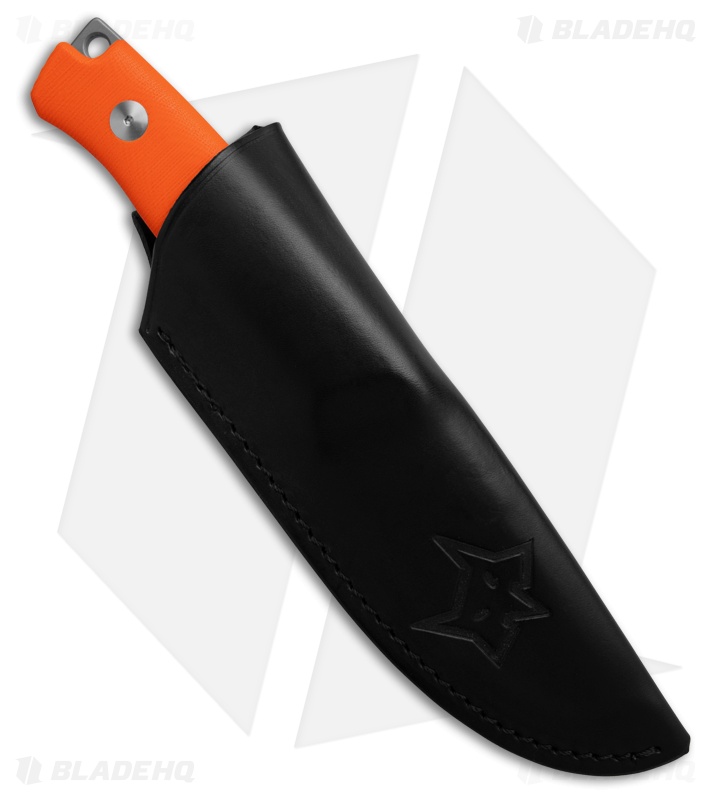 Fox Knives Receiver Fixed Blade Knife Orange G-10 Satin