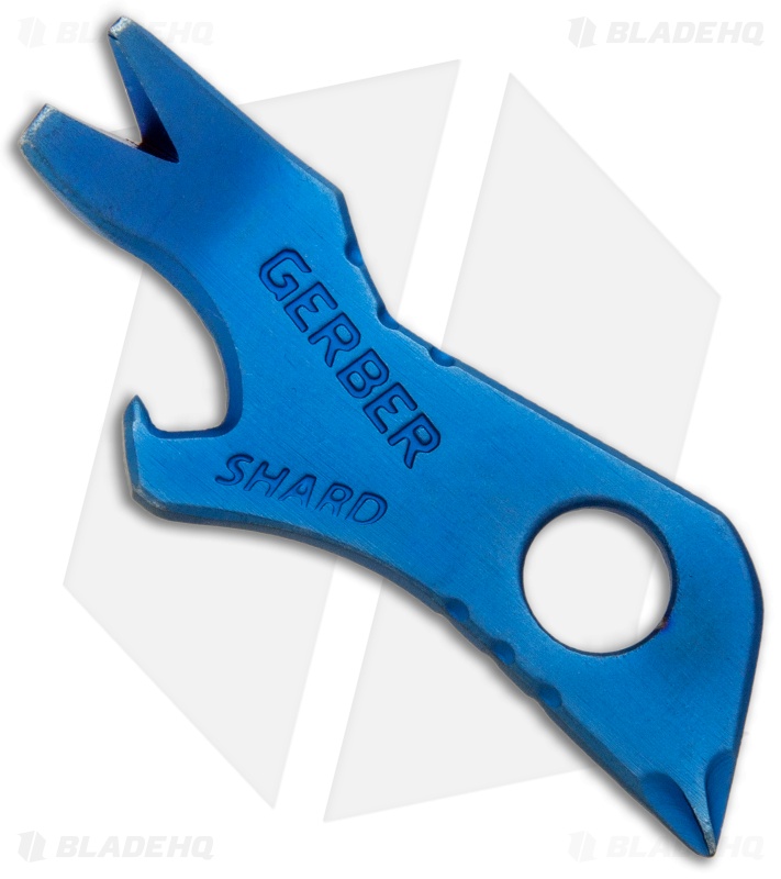 Gerber Shard Keychain Tool Prybar Bottle Opener - Blue Blade HQ ...