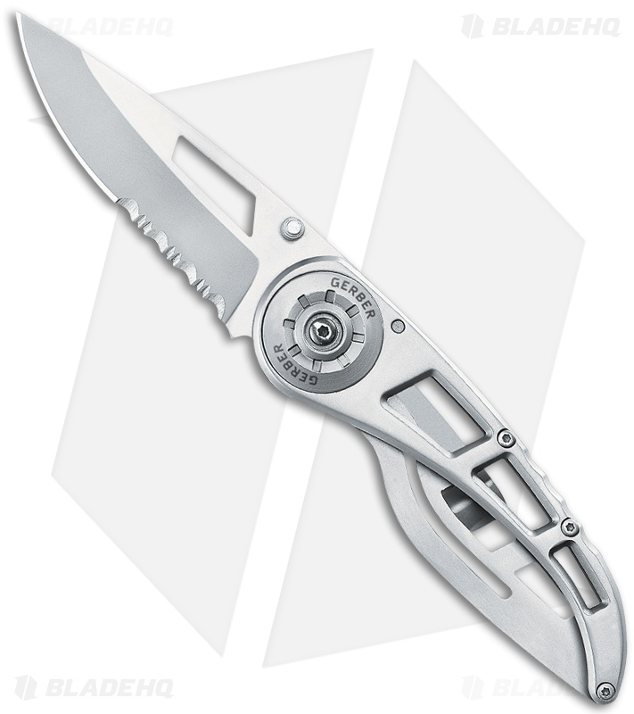 Gerber Ripstop II Frame Lock Knife (3" Bead Blast Serr) 01616 - Blade HQ