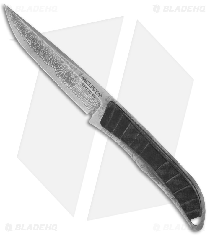 Mcusta Black Micarta Fixed Blade Series Knife Damascus Seki Japan MC ...