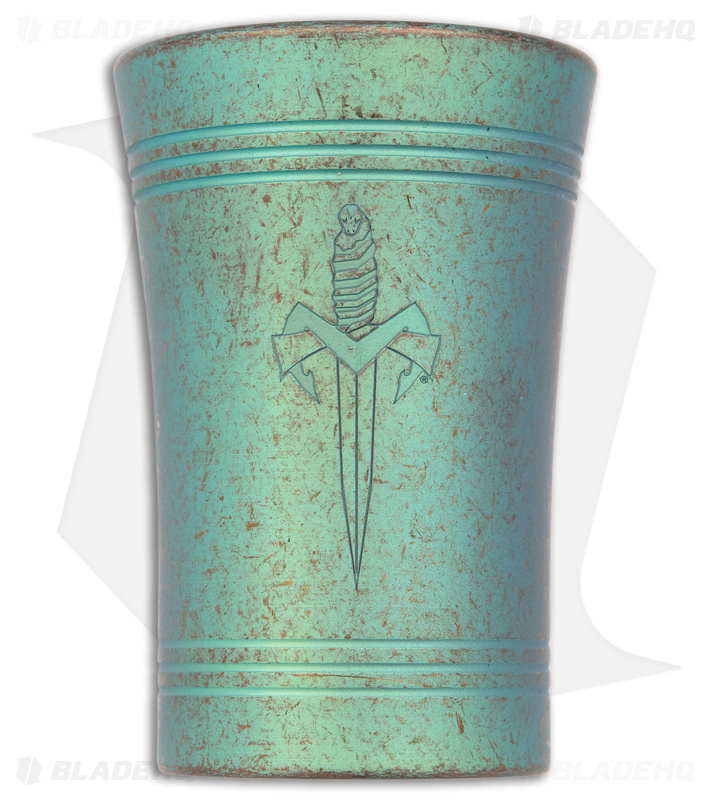 Microtech Shot Glass BL 1 Dagger Green Titanium - Blade HQ