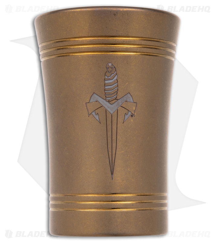 Microtech Shot Glass BL 1 Dagger Bronze Titanium - Blade HQ