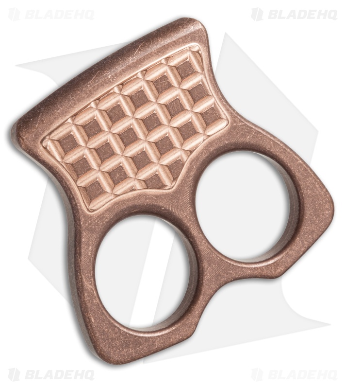 Microtech Marfione Two-Finger Knuckle Paperweight (Dirty Copper) - Blade HQ
